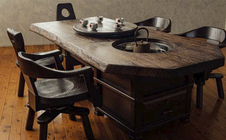 irori-table | 桐里工房（大川市）｜桐たんす桐家具の製造販売｜修理リフォーム｜囲炉裏テーブル｜桐のベッド｜仏壇、神棚｜